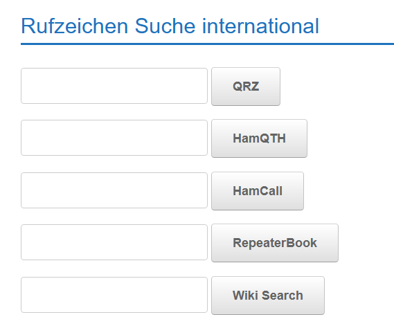 Rufzeichen Suche erweitert - Amateurfunk by AFU-Base